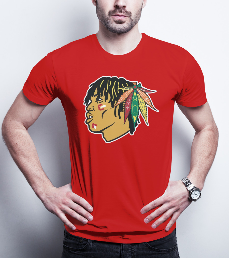 Chicago Blackhawks 21 Rap Logo Custom T-Shirt
