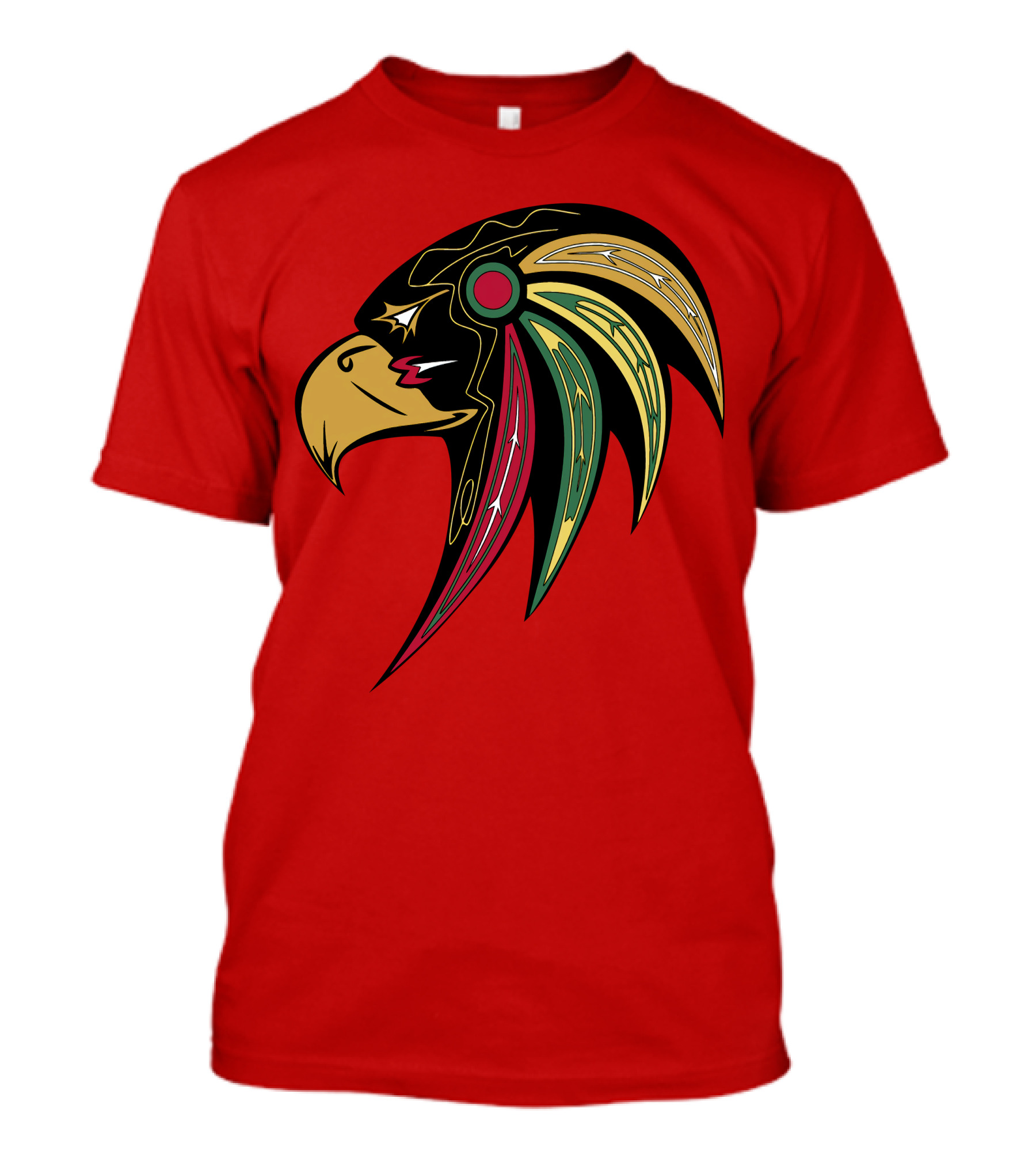Chicago Blackhawks Stylized Hawk Head T-Shirt