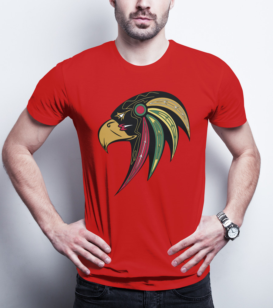 Chicago Blackhawks Stylized Hawk Head T-Shirt
