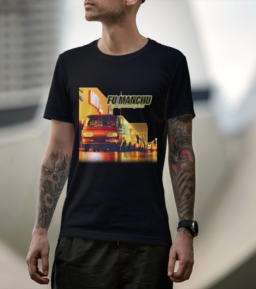 Fu Manchu King Of The Road Album Cover Van Scene T-Shirt