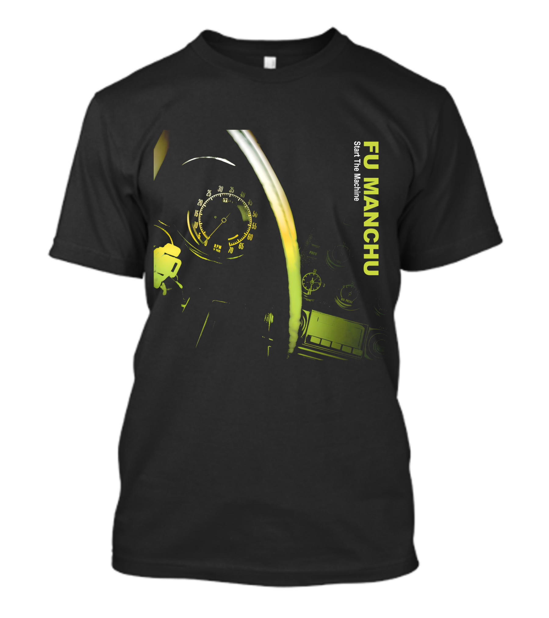 Fu Manchu Start The Machine Fmc-24B Speedometer Dashboard T-Shirt