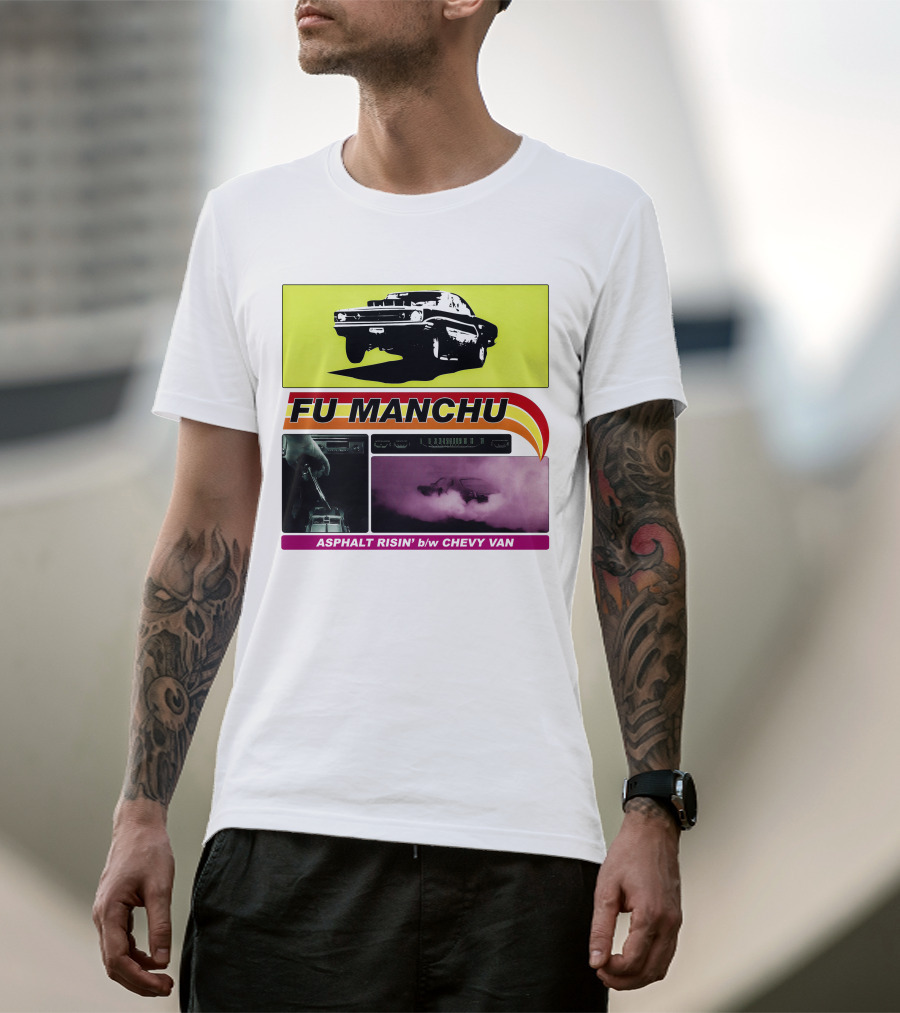 Fu Manchu Asphalt Risin' B/W Chevy Van T-Shirt