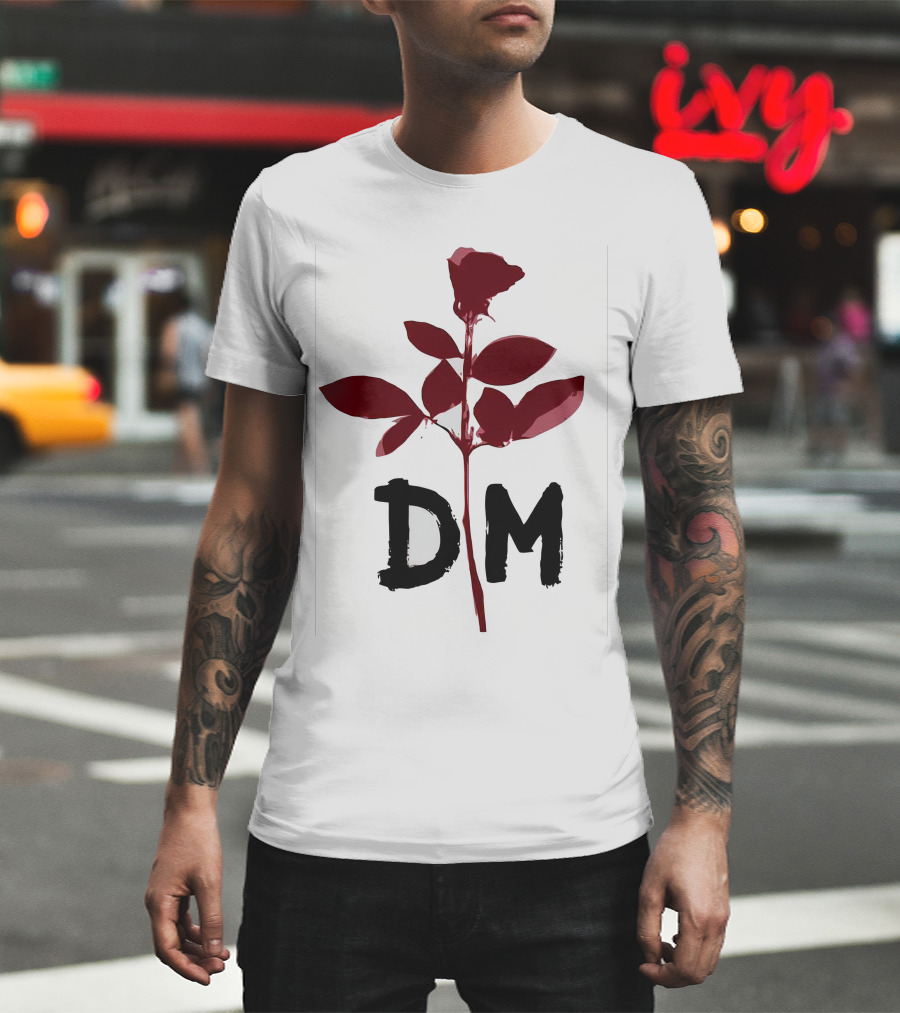 Depeche Mode DM Enjoy The Silence Red Rose T-Shirt