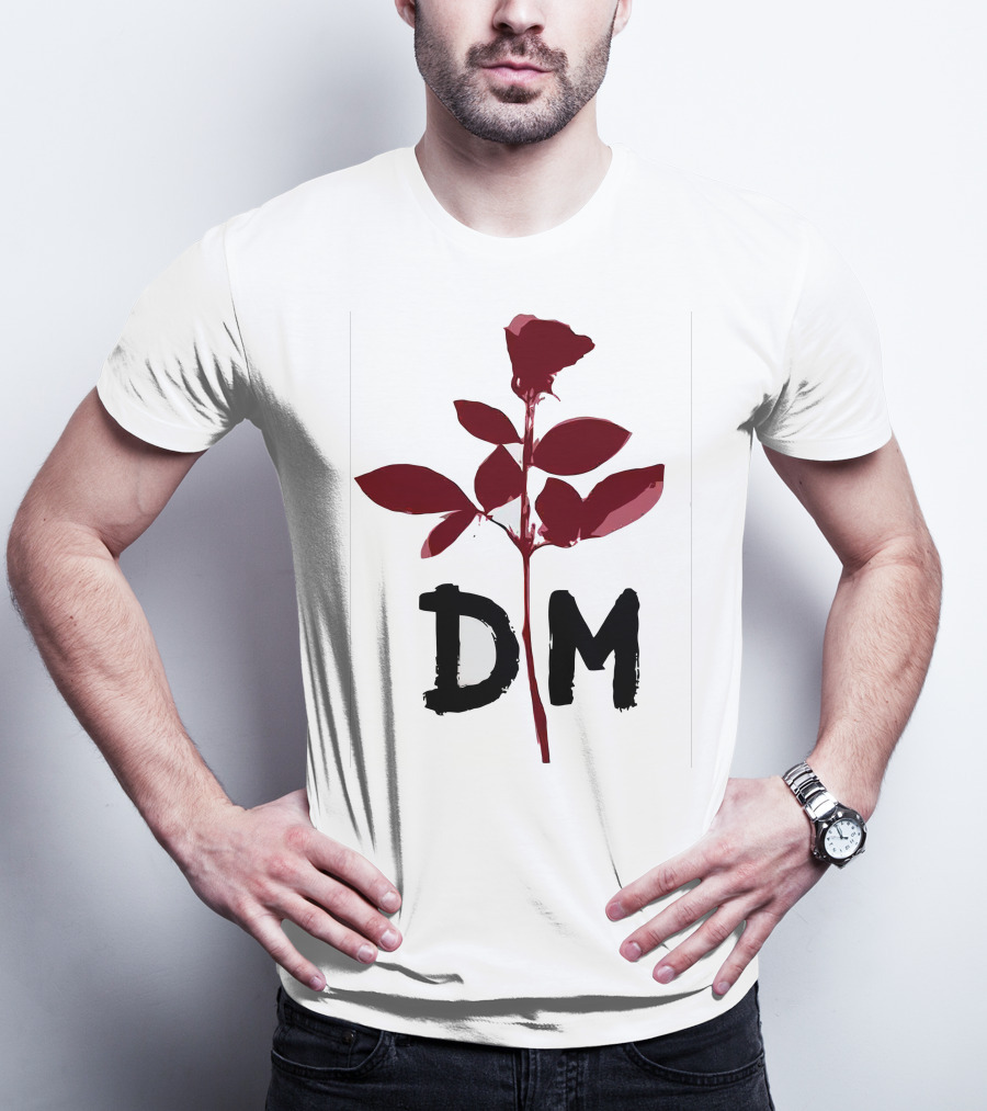 Depeche Mode DM Enjoy The Silence Red Rose T-Shirt