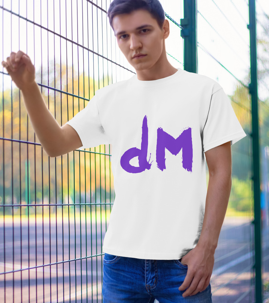 Depeche Mode Dm 5 Purple Brushstroke T-Shirt