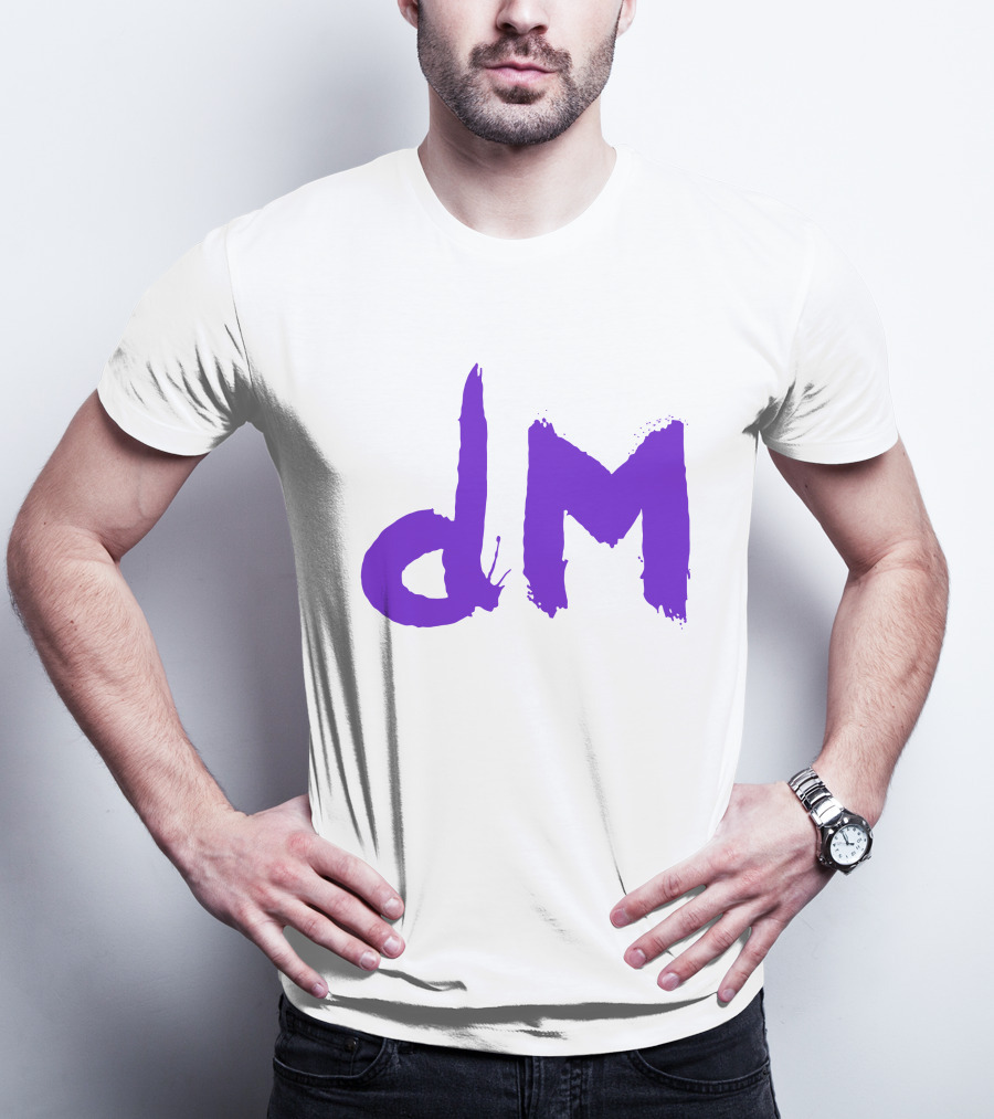 Depeche Mode Dm 5 Purple Brushstroke T-Shirt