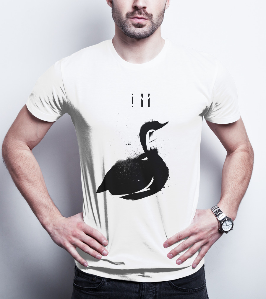 Depeche Mode 7 Abstract Black Swan Stencil Theme Vintage Style T-Shirt