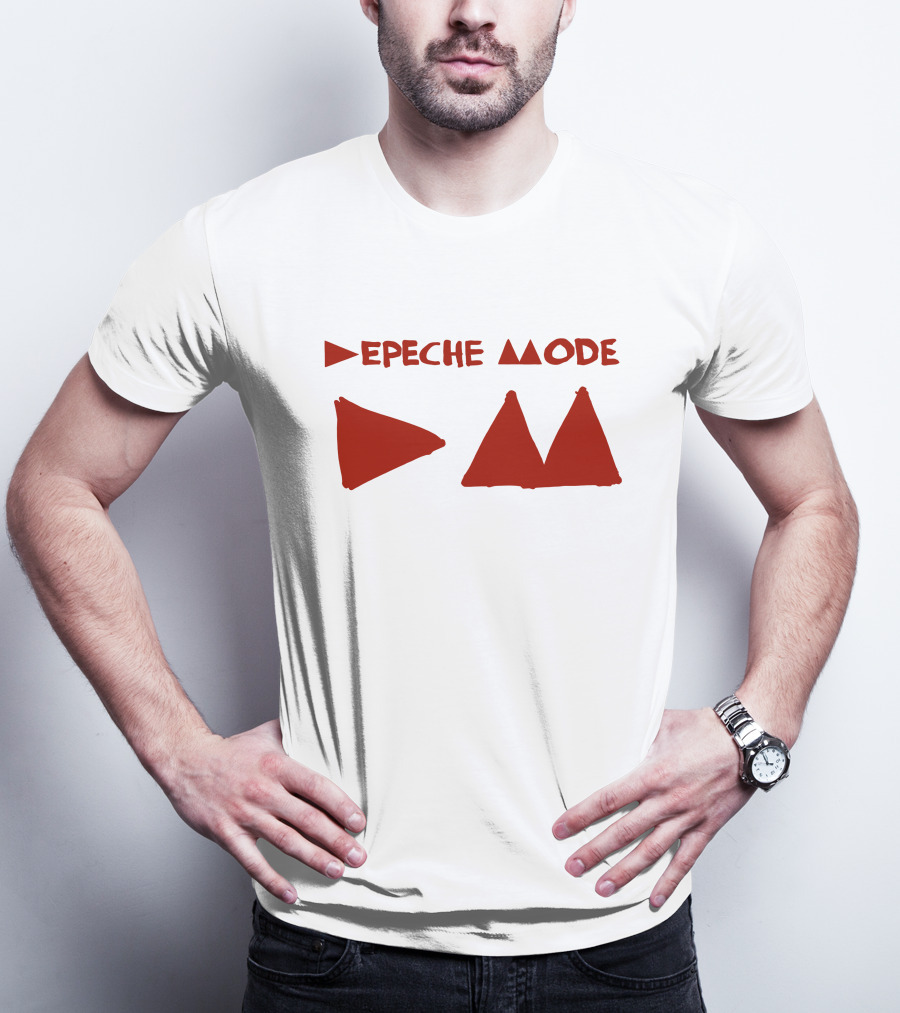 Depeche Mode Triangle Symbol Red Theme T-Shirt