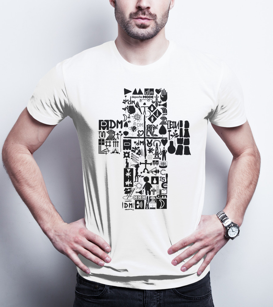 Depeche Mode Dm 14 Iconic Symbols And Logos Collection T-Shirt