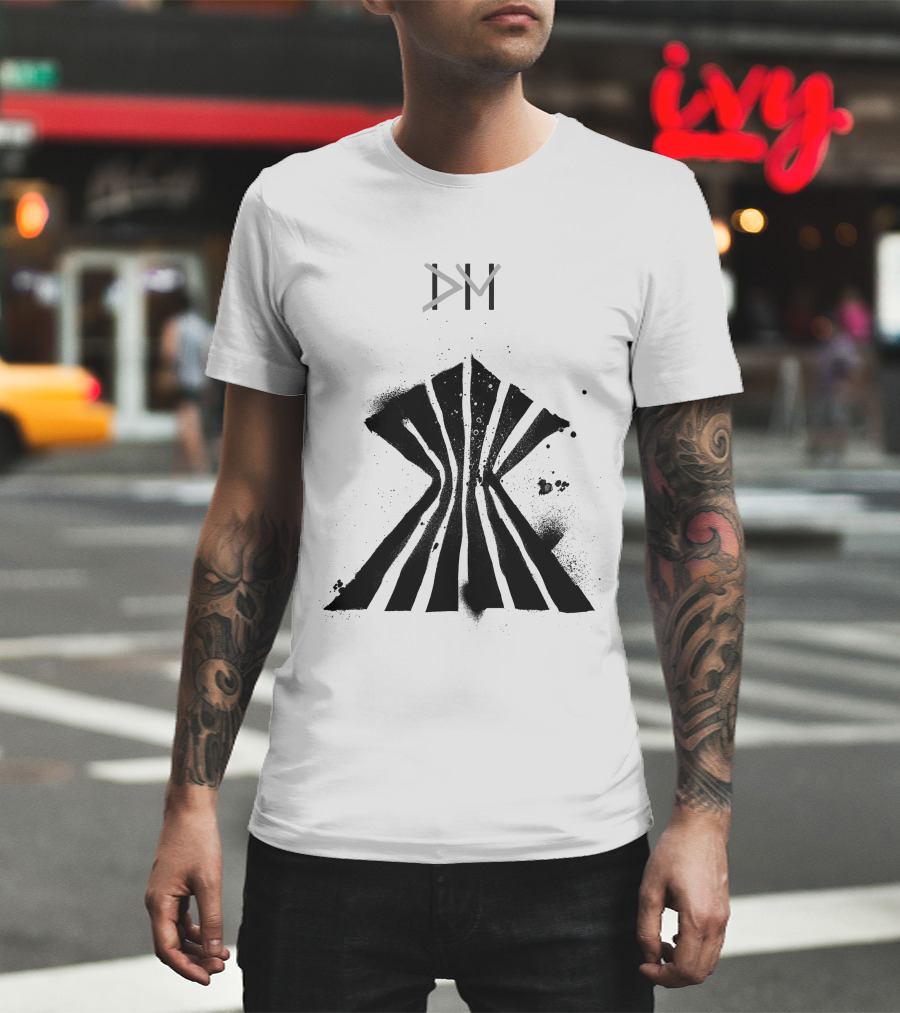Dpm Org Dm Striped Abstract Symbol T-Shirt