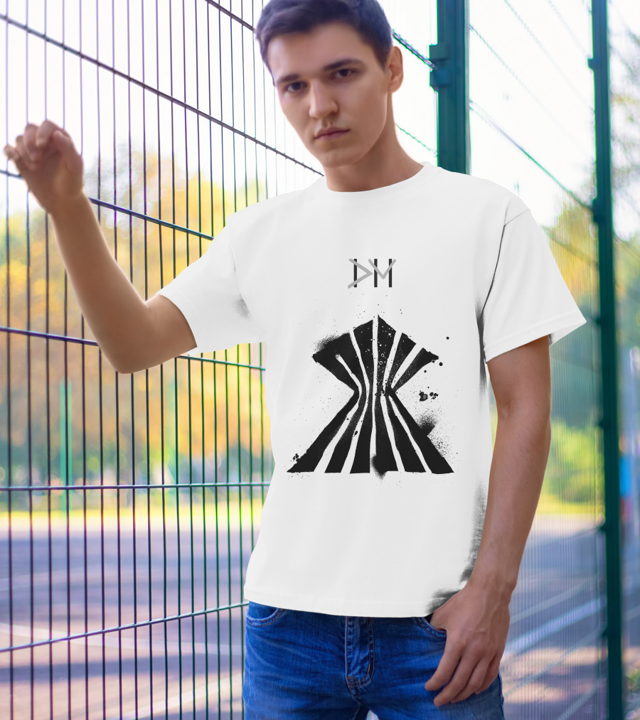 Dpm Org Dm Striped Abstract Symbol T-Shirt