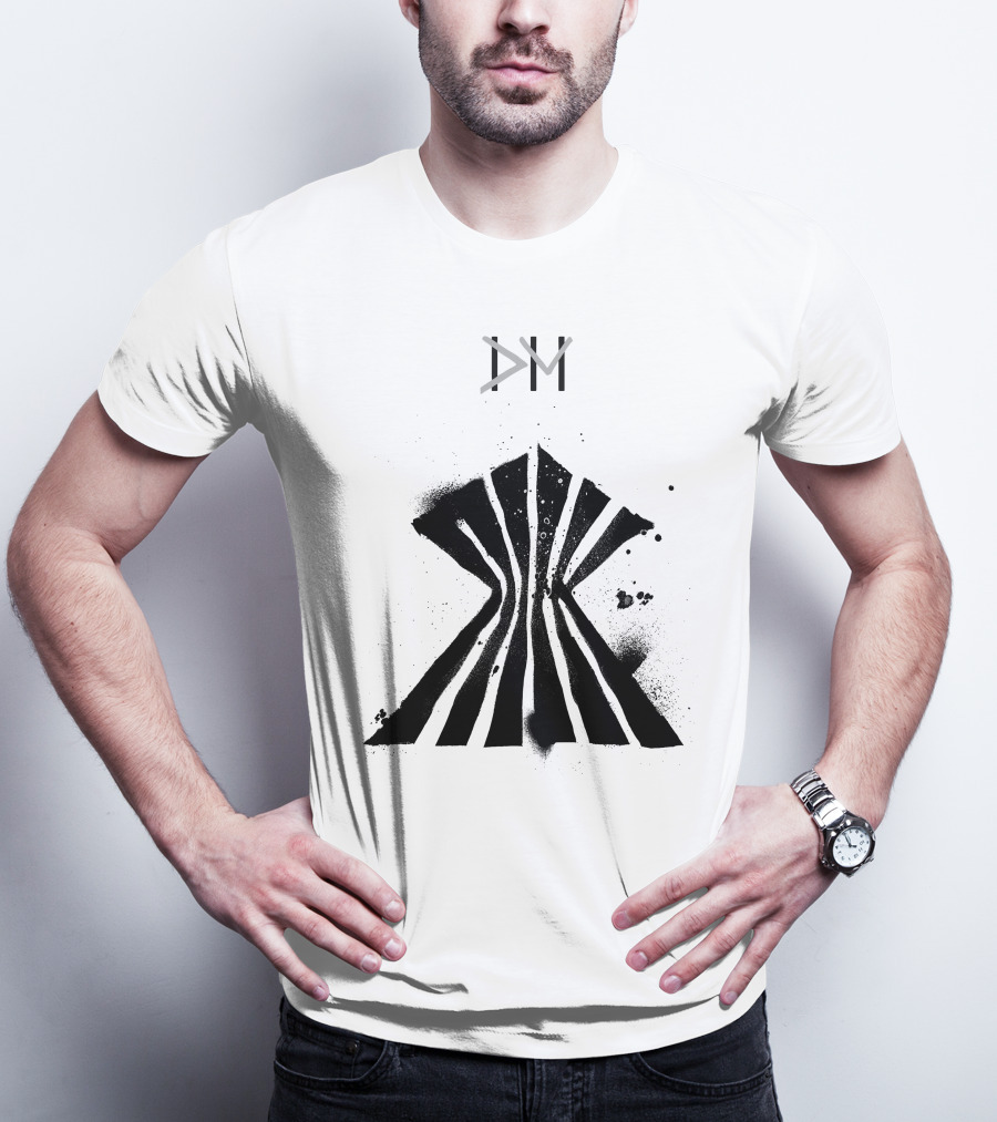 Dpm Org Dm Striped Abstract Symbol T-Shirt