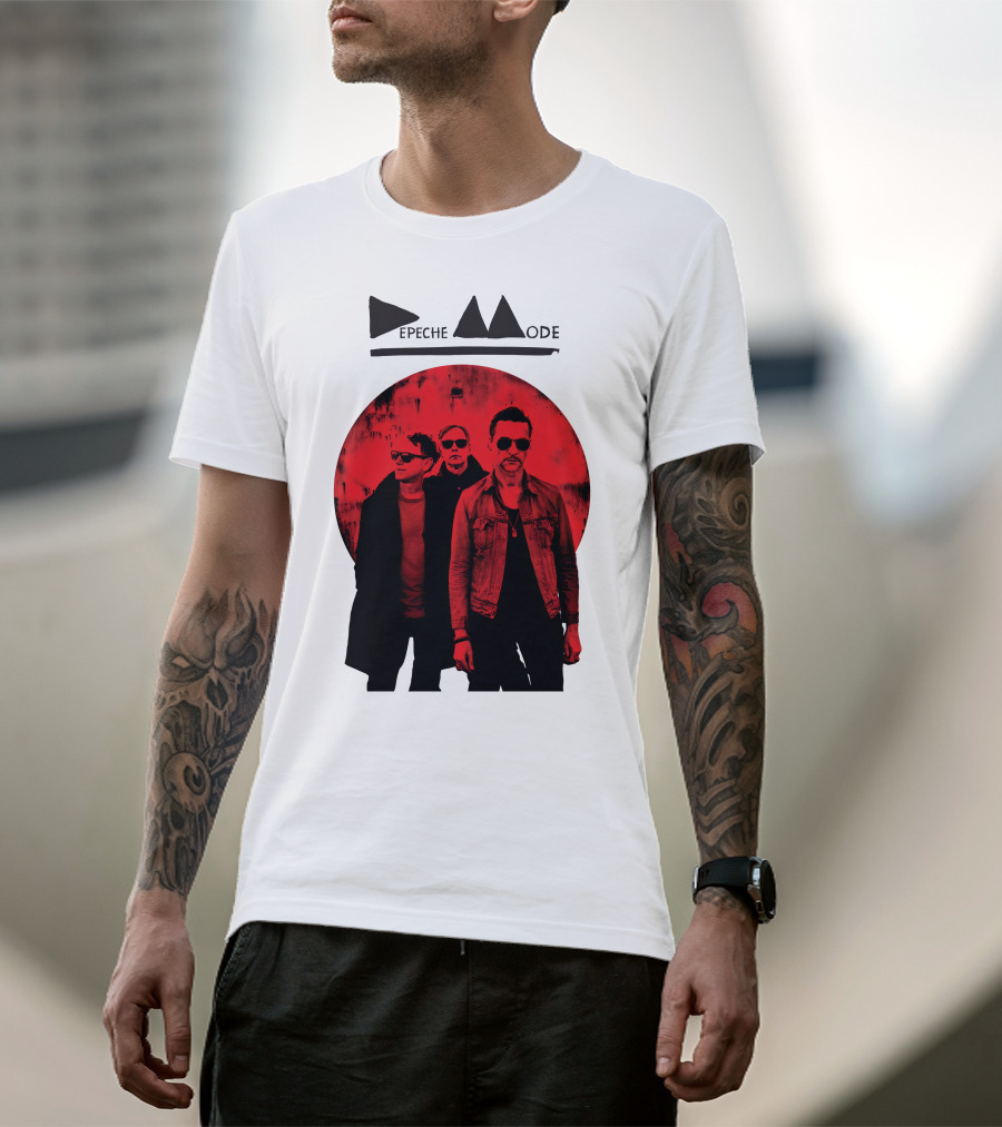 Depeche Mode Band Red Circle T-Shirt