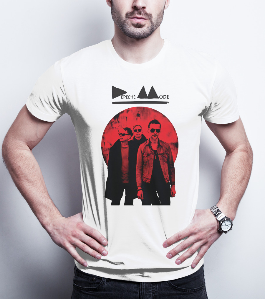 Depeche Mode Band Red Circle T-Shirt