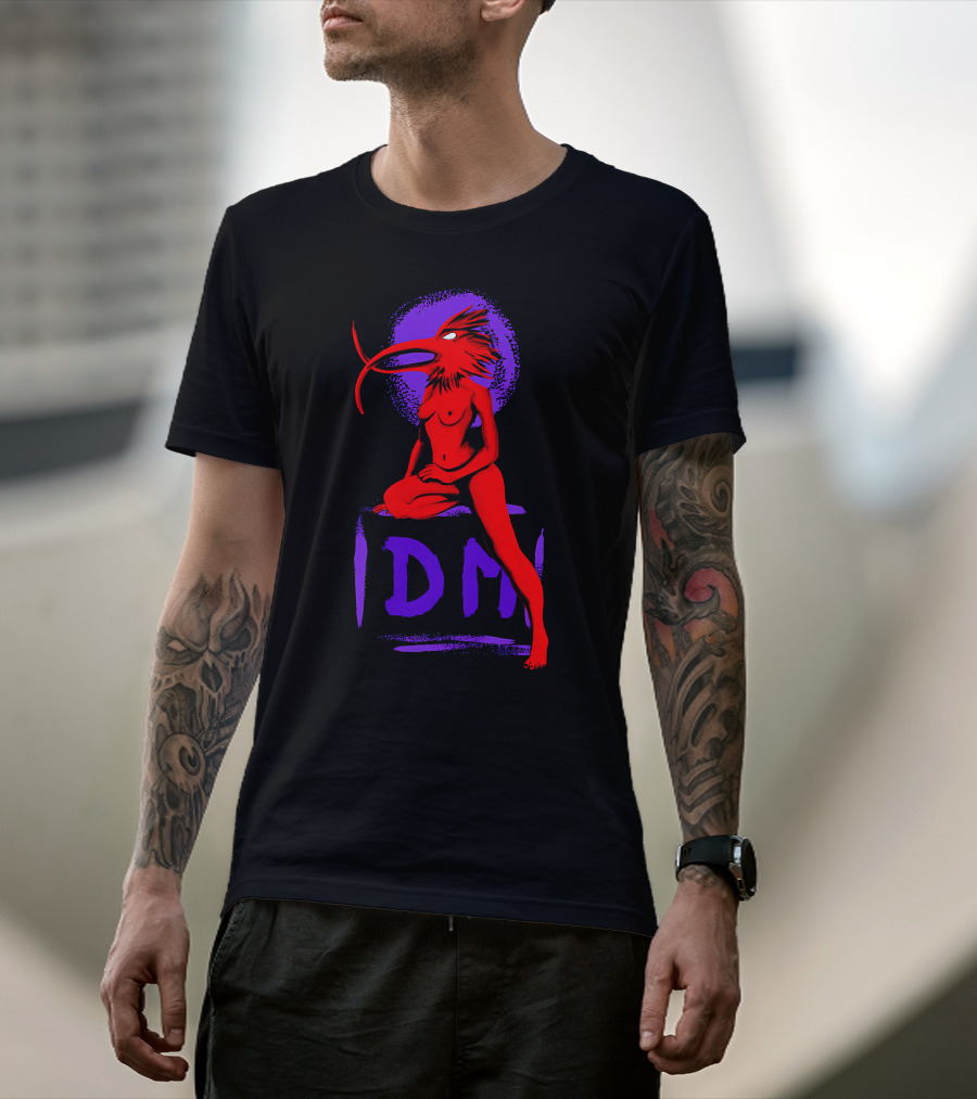 Dpm Idm Bird-Headed Woman Sitting Art T-Shirt