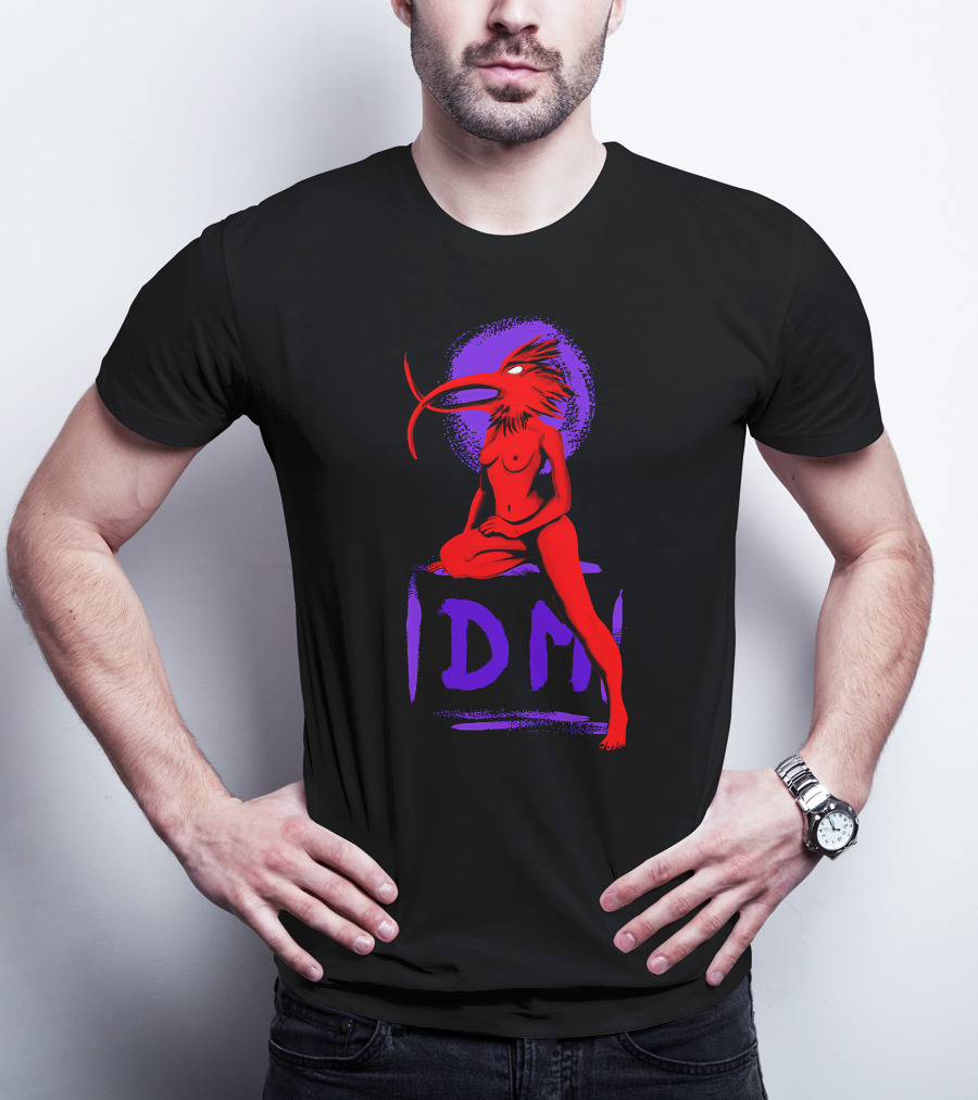 Dpm Idm Bird-Headed Woman Sitting Art T-Shirt