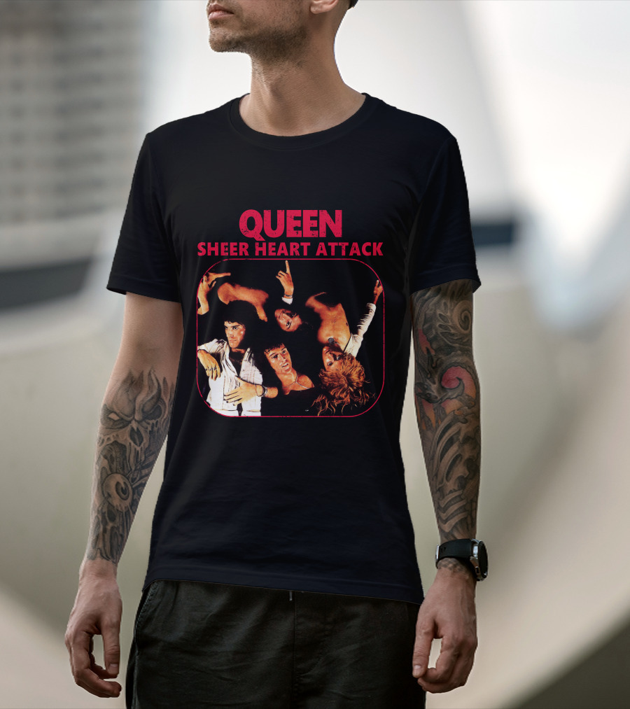 Queen Sheer Heart Attack Album Cover T-Shirt