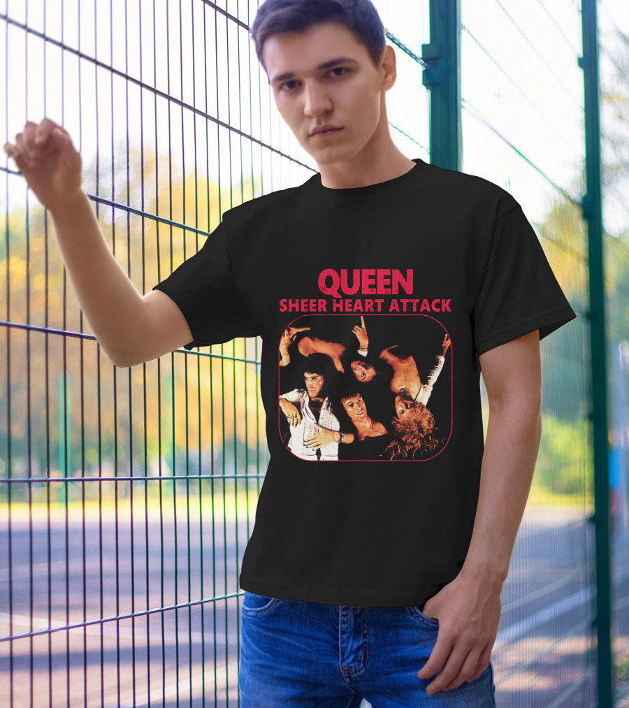 Queen Sheer Heart Attack Album Cover T-Shirt