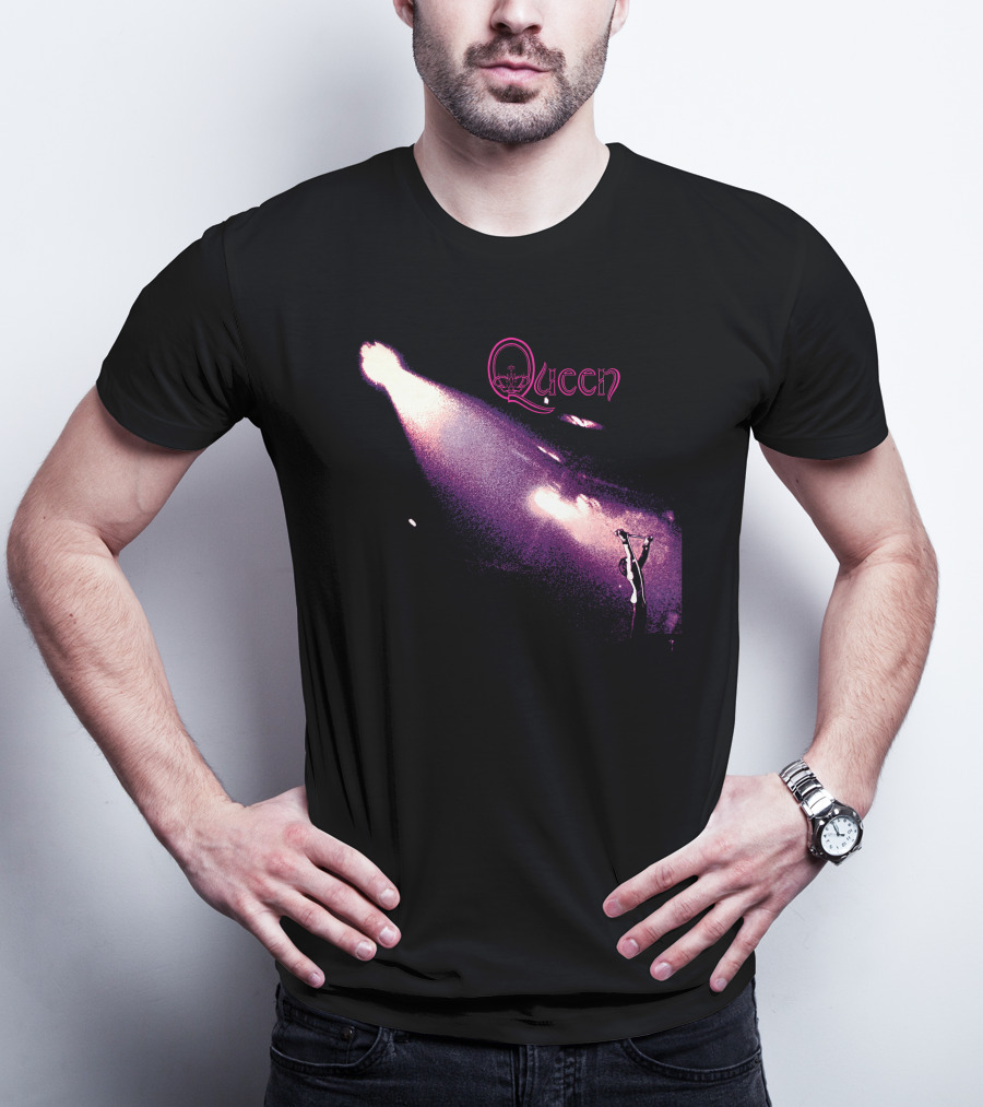 Queen Live Concert Stage Performance Spotlight Vibrant Night Scene T-Shirt