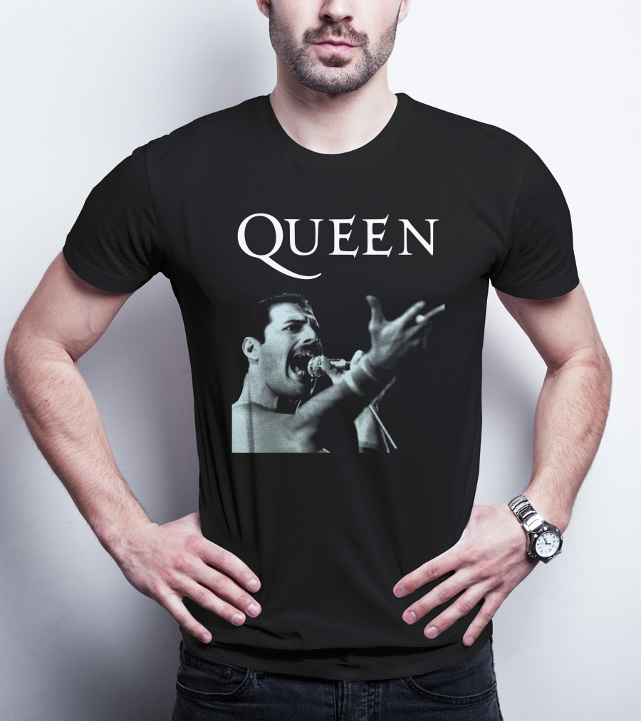 Queen Freddie Mercury Singing Iconic Pose T-Shirt