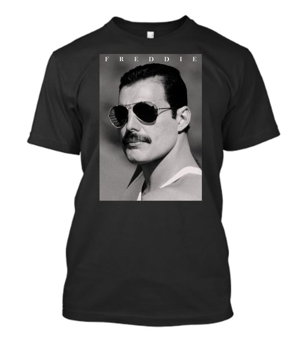 Freddie Mercury Sunglasses Portrait Iconic Style T-Shirt