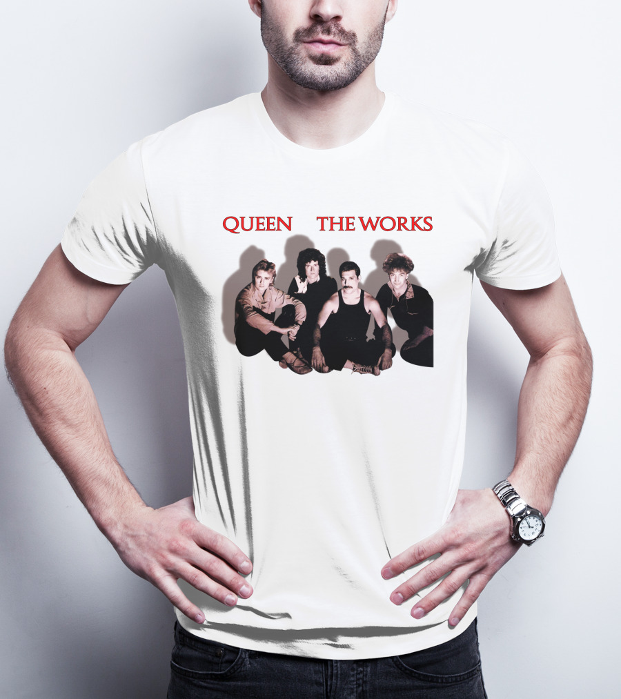 Queen The Works Album Cover Classic Band Members T-Shirt