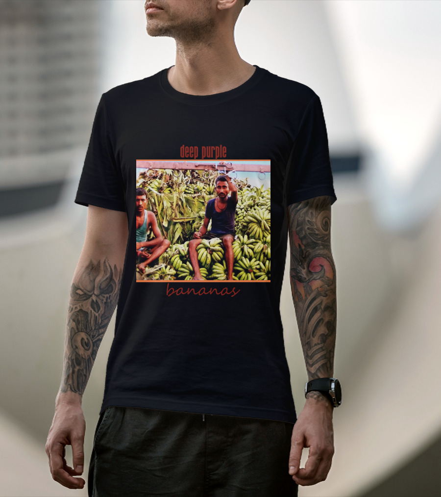 Deep Purple Bananas Album Cover Artwork T-Shirt