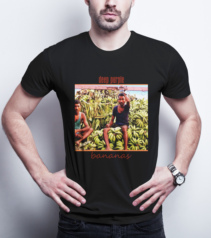 Deep Purple Bananas Album Cover Artwork T-Shirt