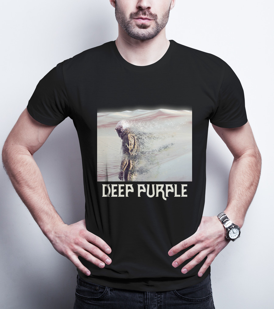 Deep Purple Sandstorm Soldier In Desert Scene T-Shirt