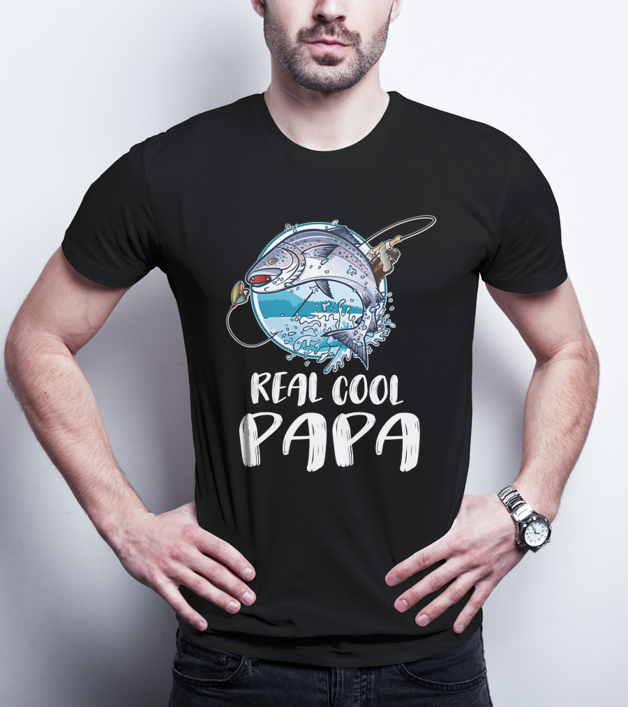 Real Cool Papa Fishing T-Shirt