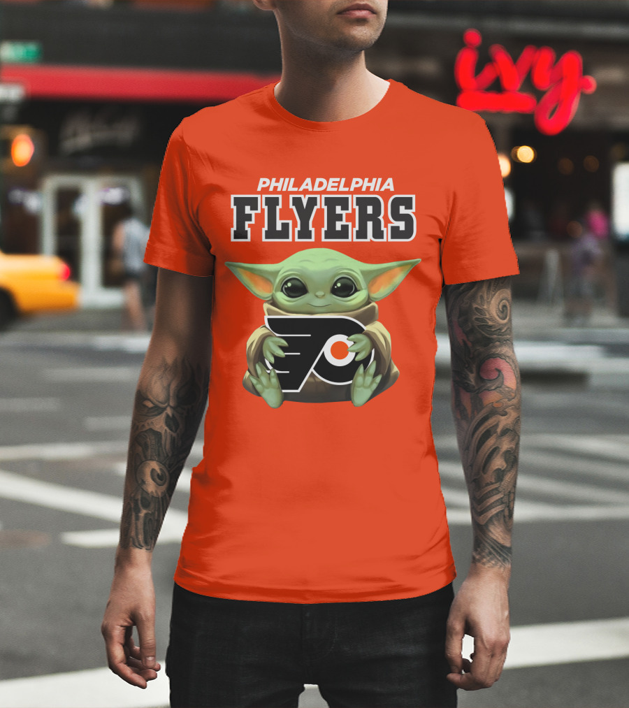 Philadelphia Flyers Baby Yoda T-Shirt