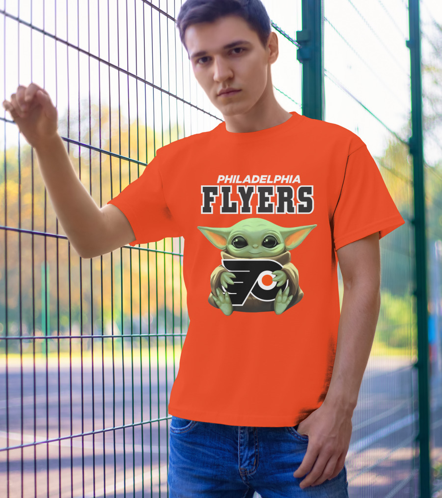 Philadelphia Flyers Baby Yoda T-Shirt