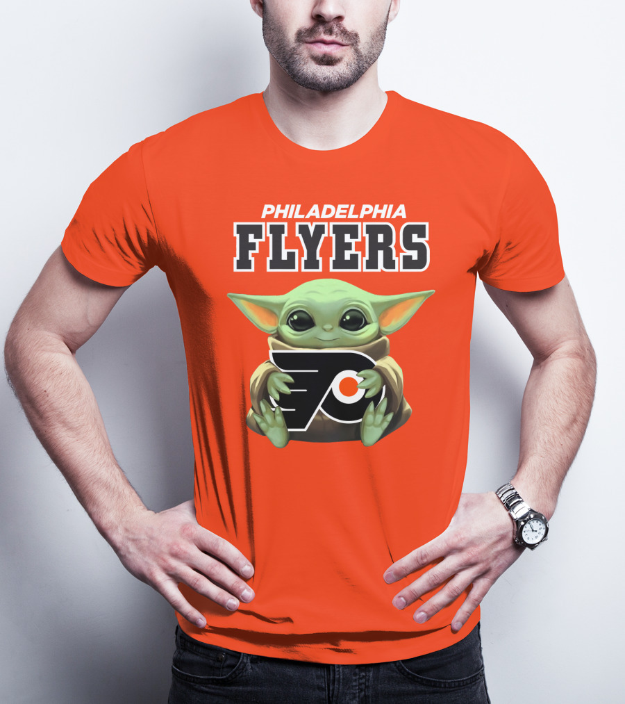 Philadelphia Flyers Baby Yoda T-Shirt