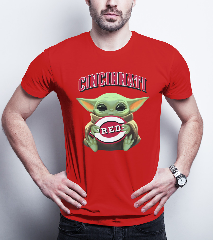 Cincinnati Reds Baby Yoda T-Shirt