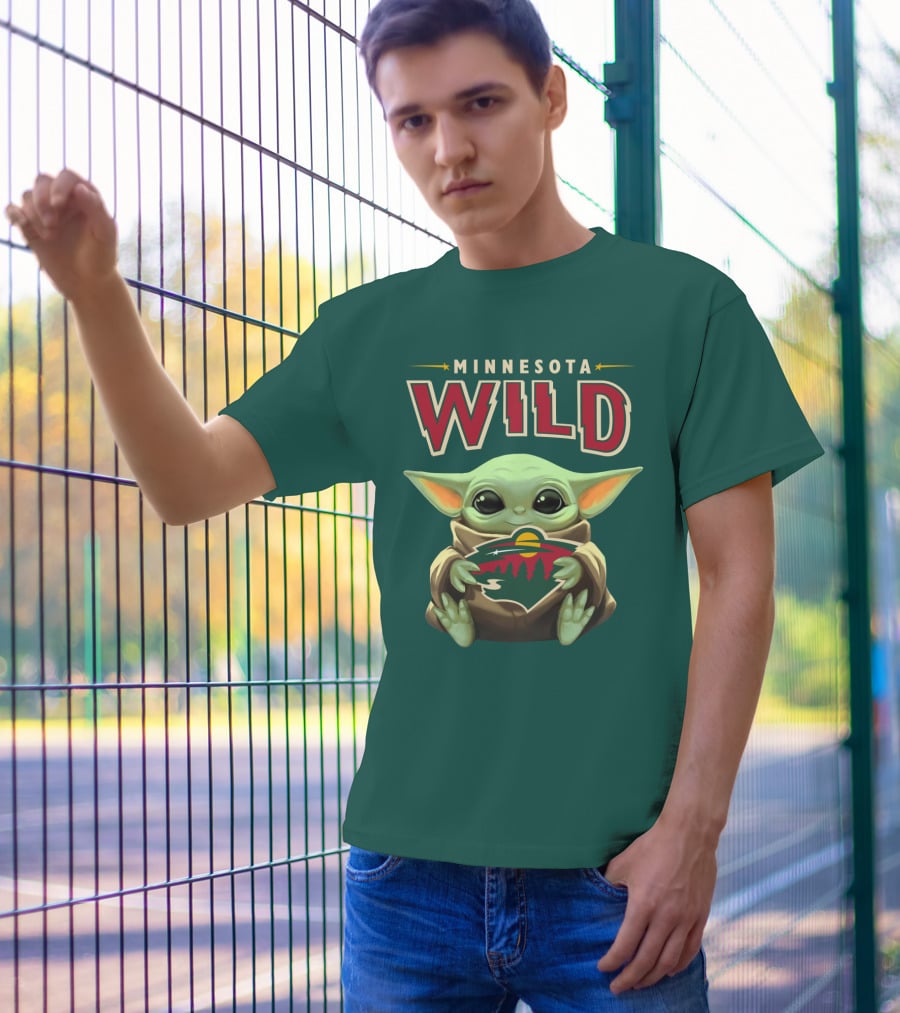 Minnesota Wild Baby Yoda T-Shirt