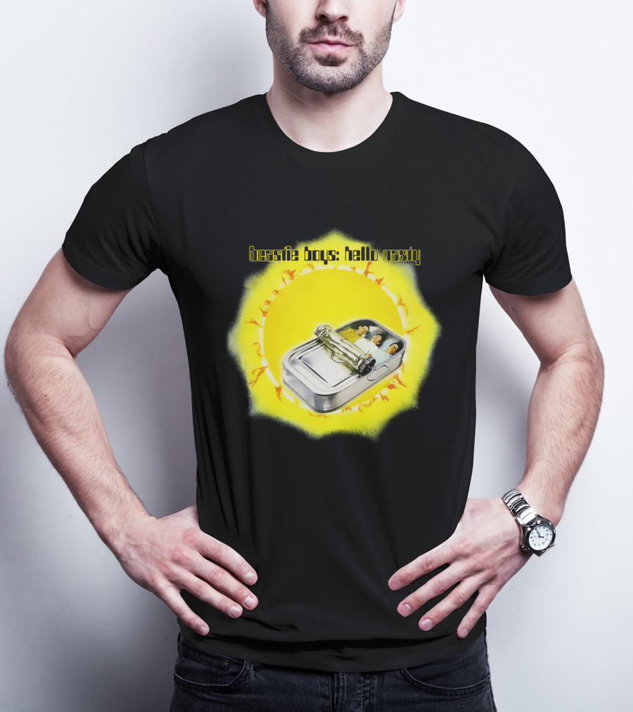 Beastie Boys: Hello Nasty Album Cover Yellow Background T-Shirt