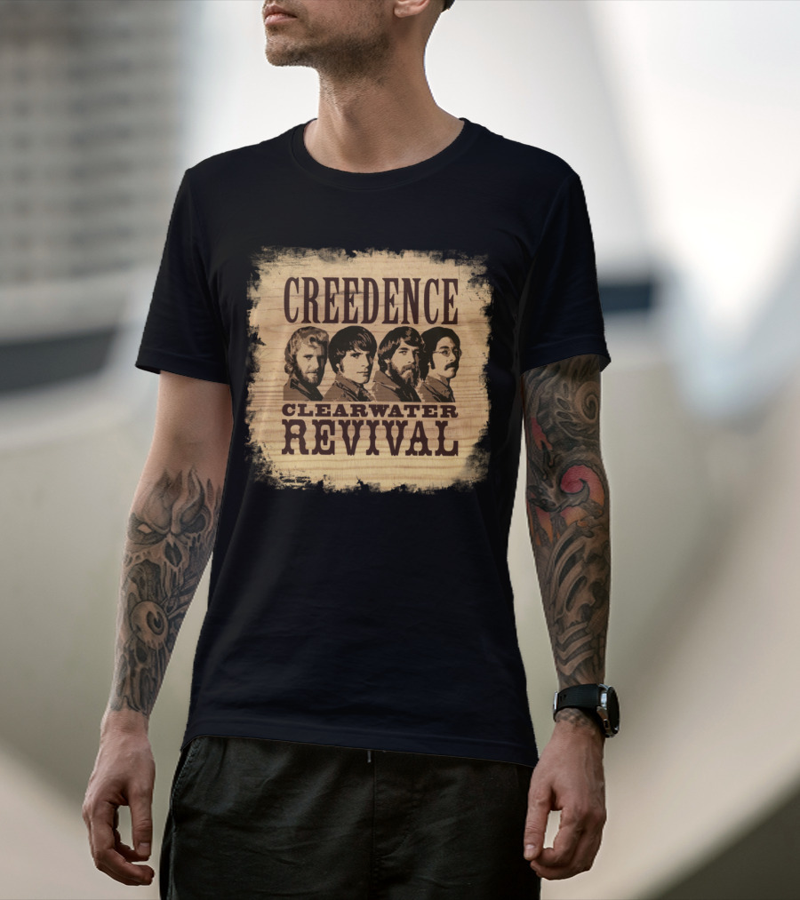 Creedence Clearwater Revival Band Portrait T-Shirt