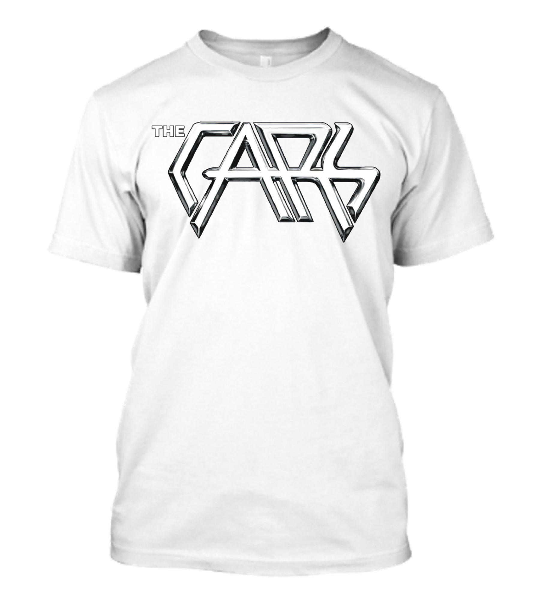 The Cars Band Logo Chrome Font T-Shirt