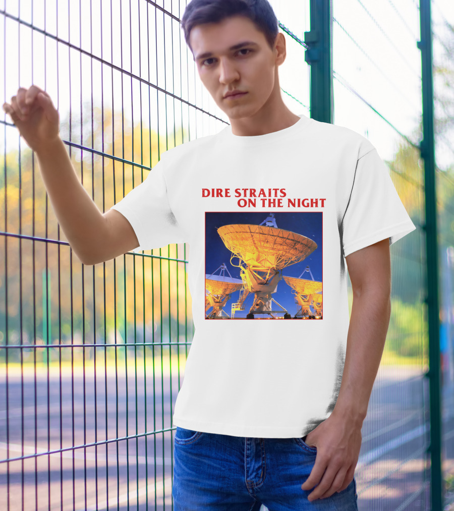 Dire Straits On The Night Satellite Dishes T-Shirt