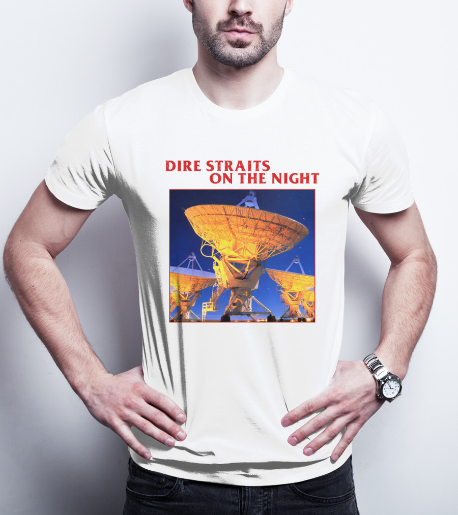 Dire Straits On The Night Satellite Dishes T-Shirt