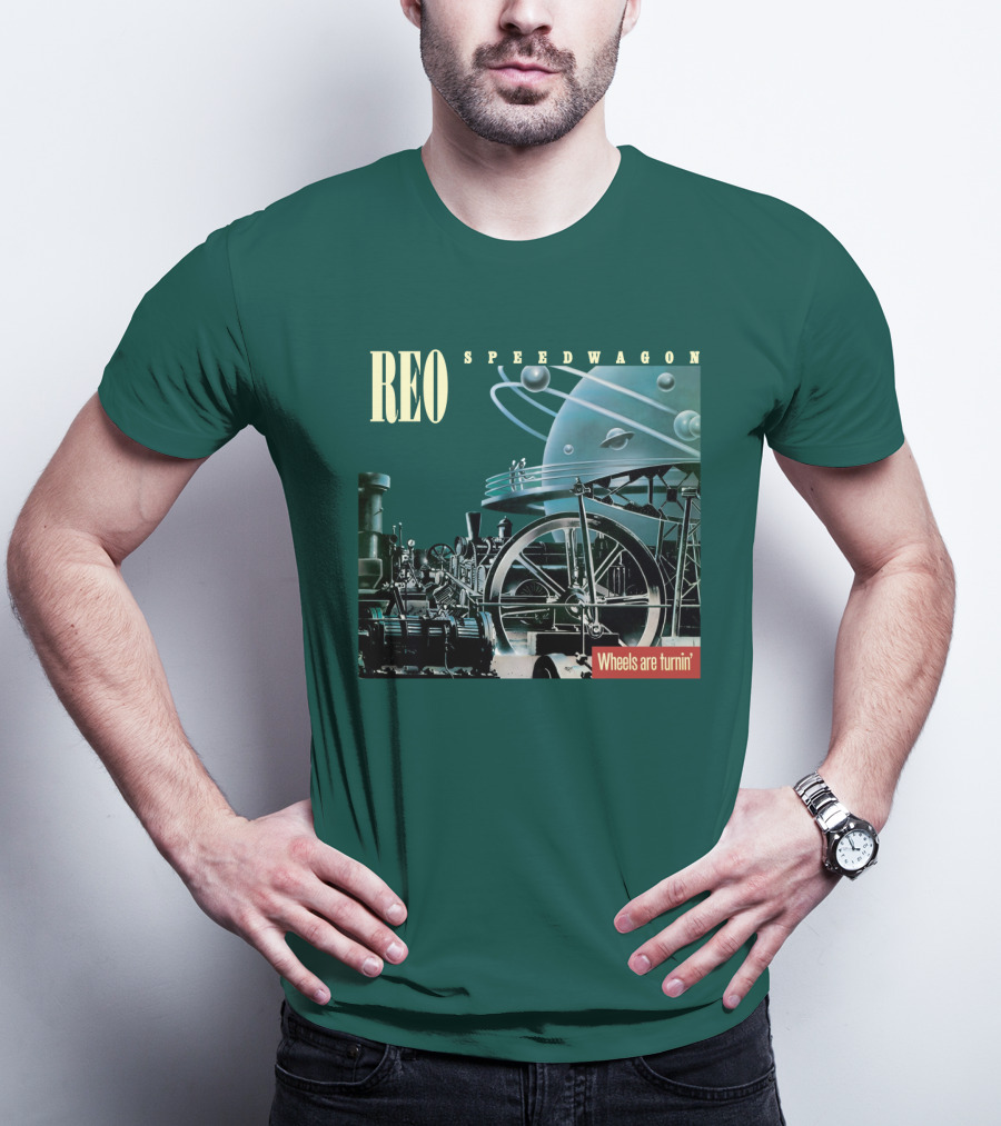 REO Speedwagon Wheels Are Turnin' Album Cover T-Shirt