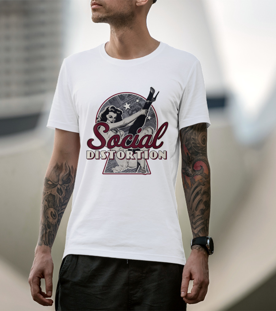Social Distortion Retro Pin-Up Star T-Shirt