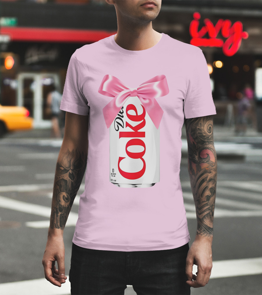 Pink Bow Diet Coke Can T-Shirt