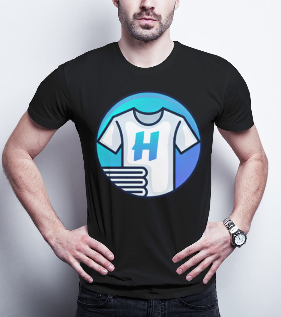 Hafrito H Logo On Shirt With Folded Laundry T-Shirt