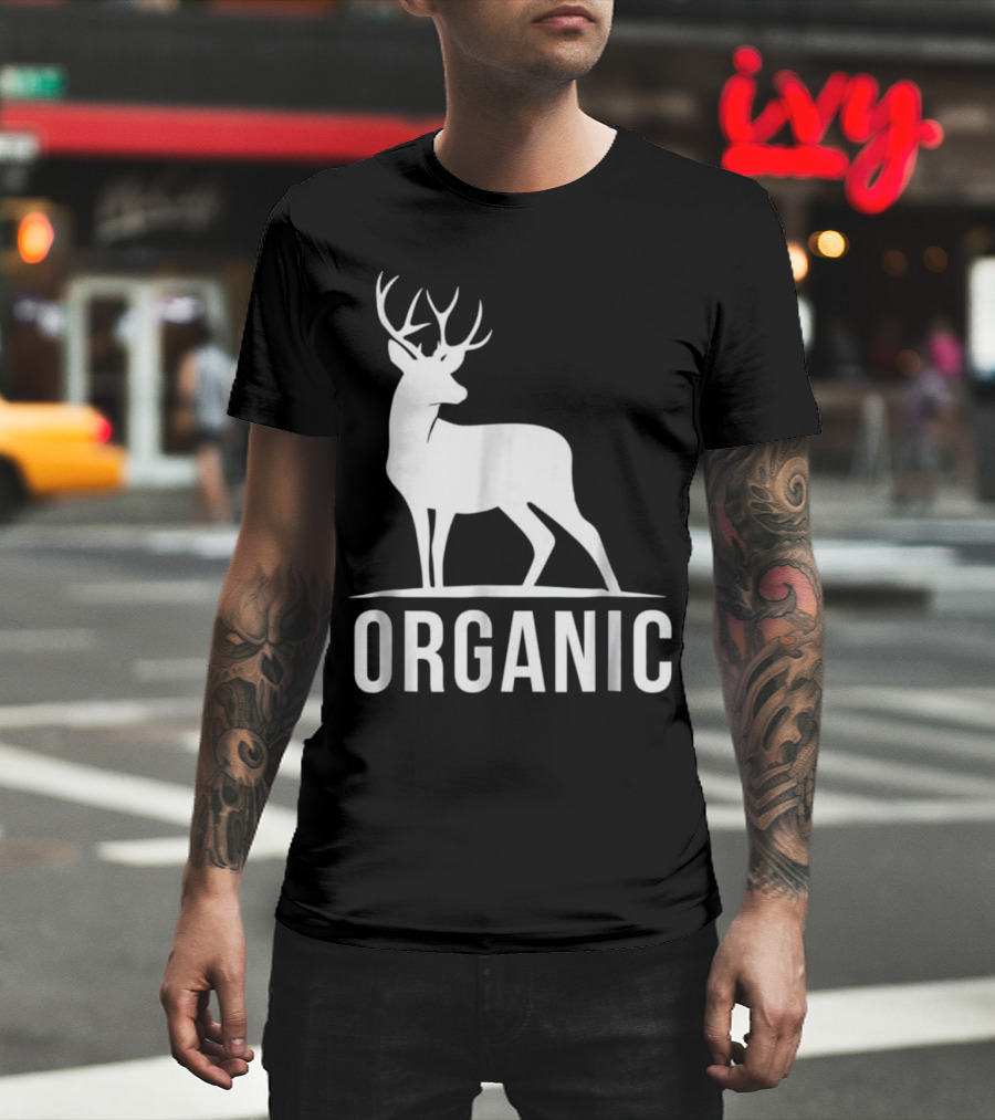 Deer Organic Bow Hunter Inspired Deer T-Shirt