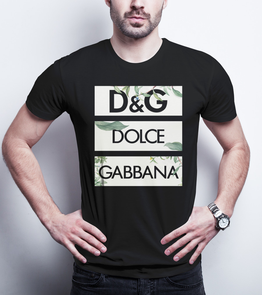 D&G Dolce Gabbana Botanical Leafs T-Shirt