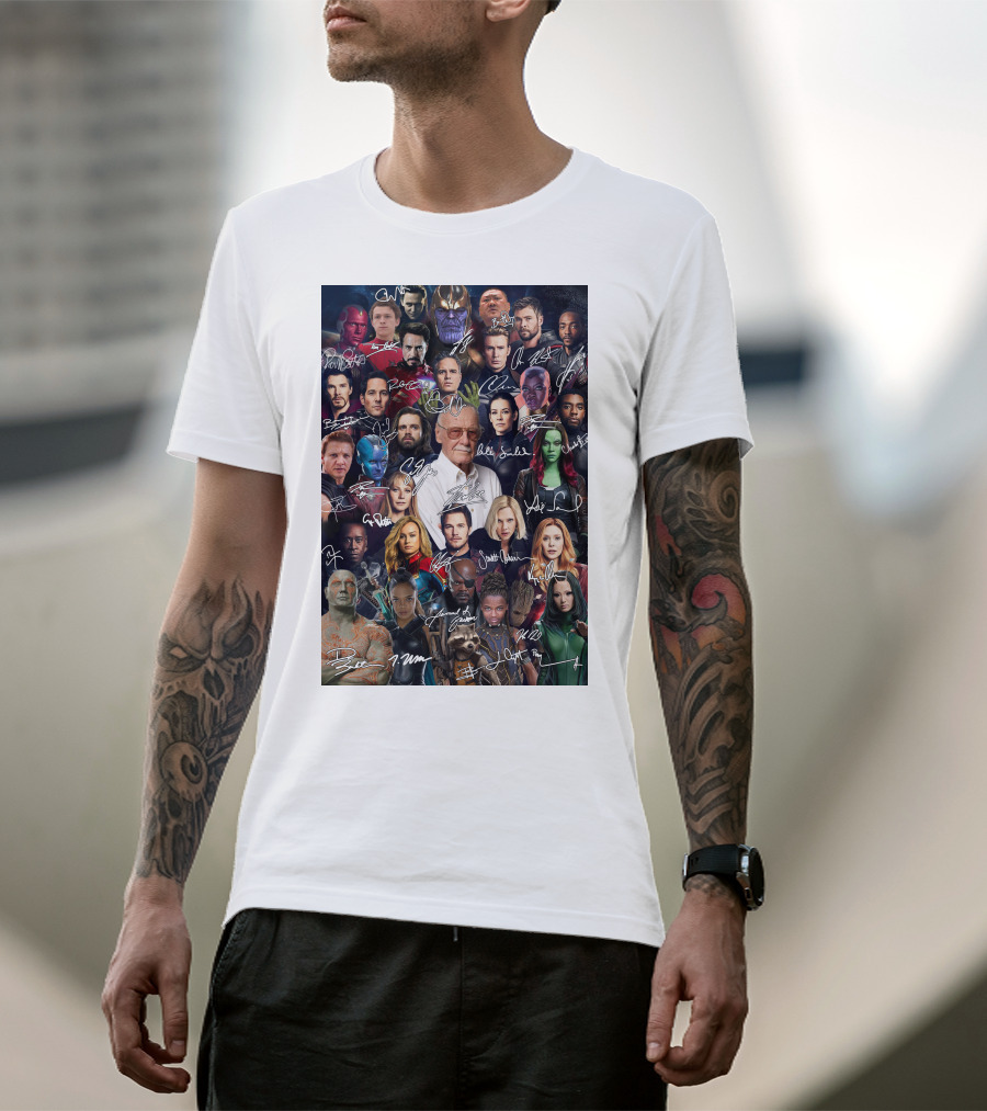 MV 001 Marvel Cinematic Universe Collage T-Shirt