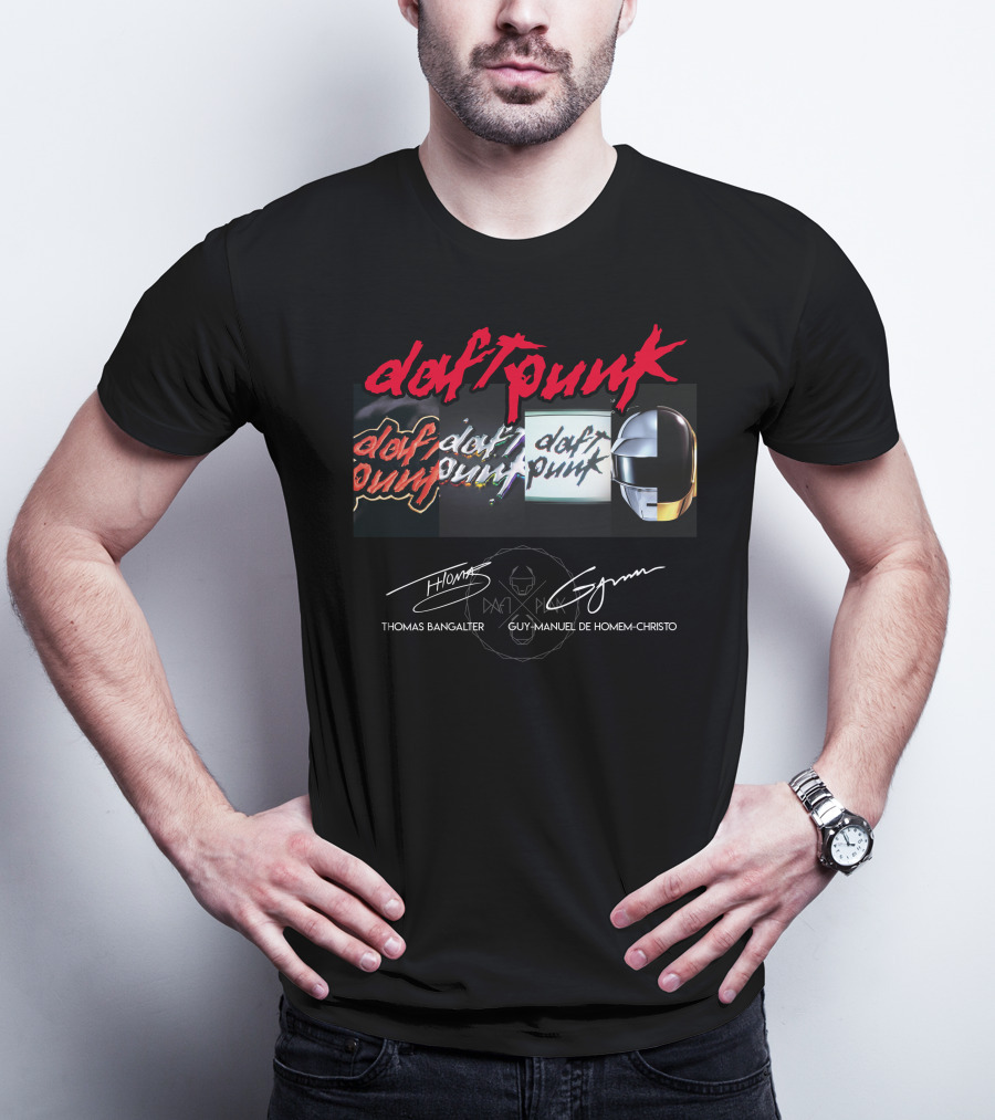 Daft Punk Thomas Bangalter Guy-Manuel De Homem-Christo Logos Icons T-Shirt