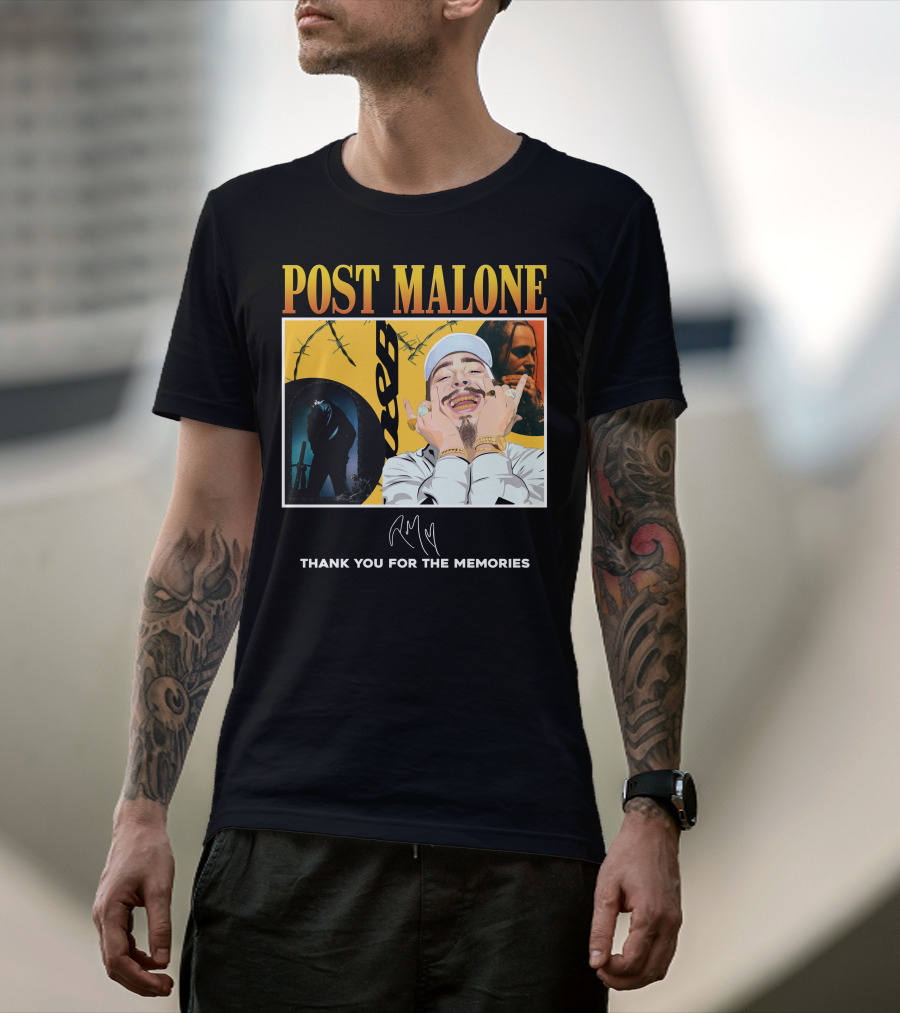 Post Malone Thank You For The Memories T-Shirt
