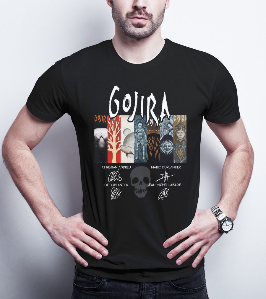 Gojira Christian Andreu Mario Duplantier Joe Duplantier Jean-Michel Labadie T-Shirt